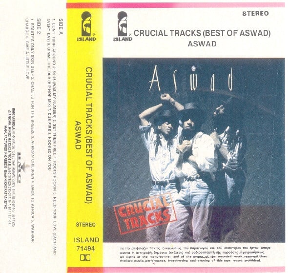 Aswad – Crucial Tracks (Best Of Aswad) (Cass) - Rythmos Music Store